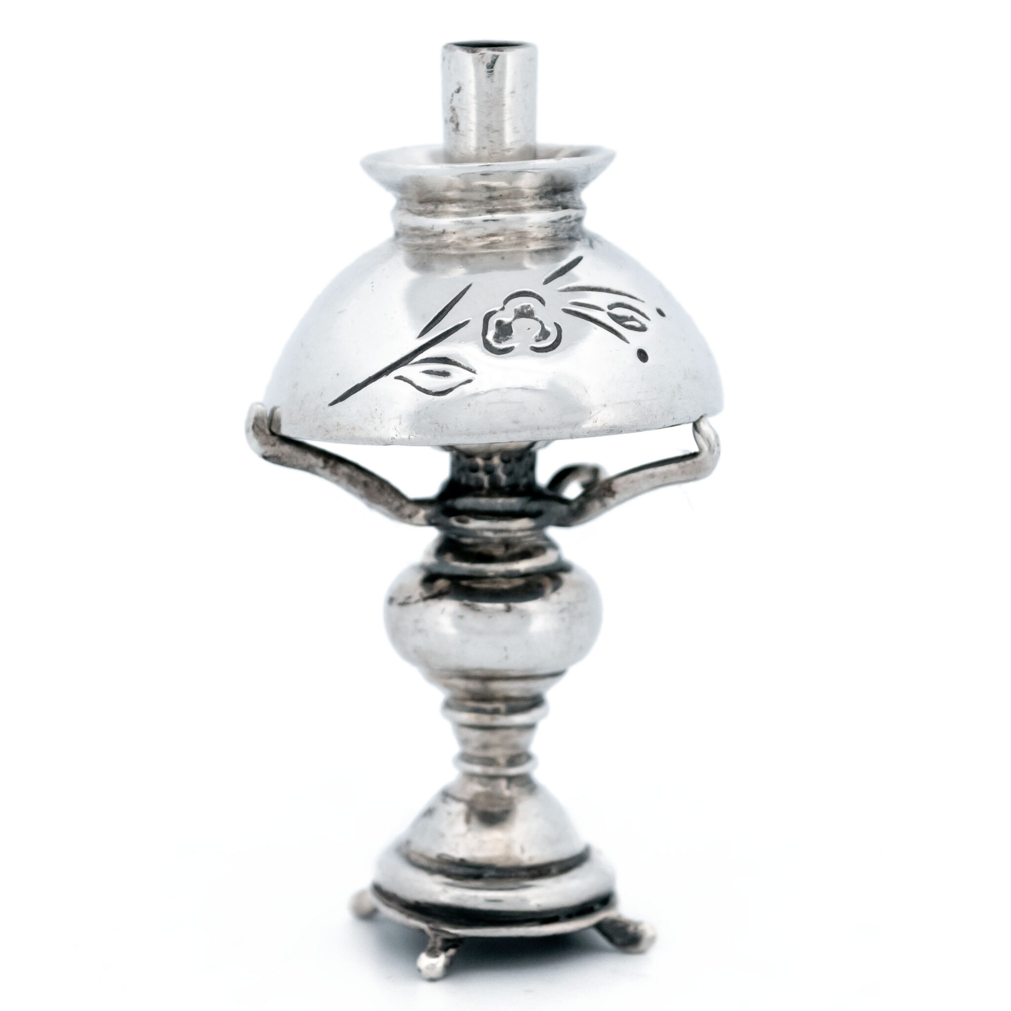 Silver Lamp Miniature 8885-2631 - Binenbaum Antiques & Jewelry